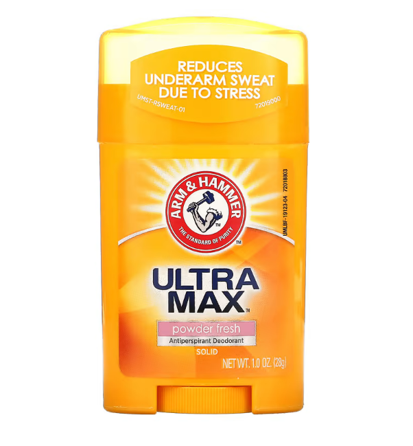 Arm & Hammer, UltraMax, Solid Antiperspirant Deodorant, Powder Fresh ...